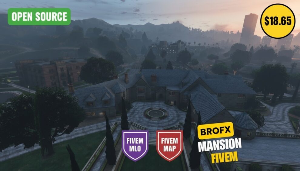 Brofx Mansion Fivem | Best Open Source Luxury Mansion & Premium Living MLO